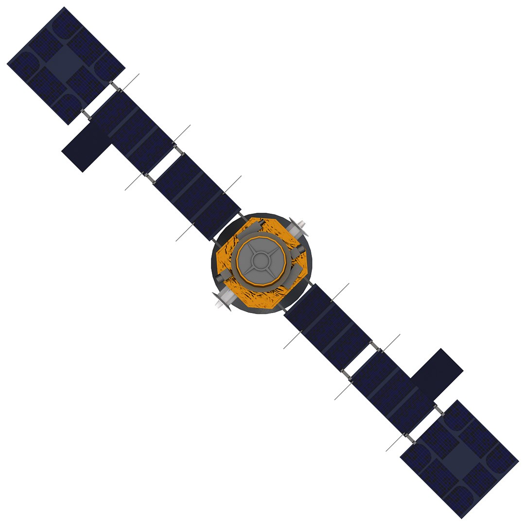 Air Force Research Satellite 3d Max