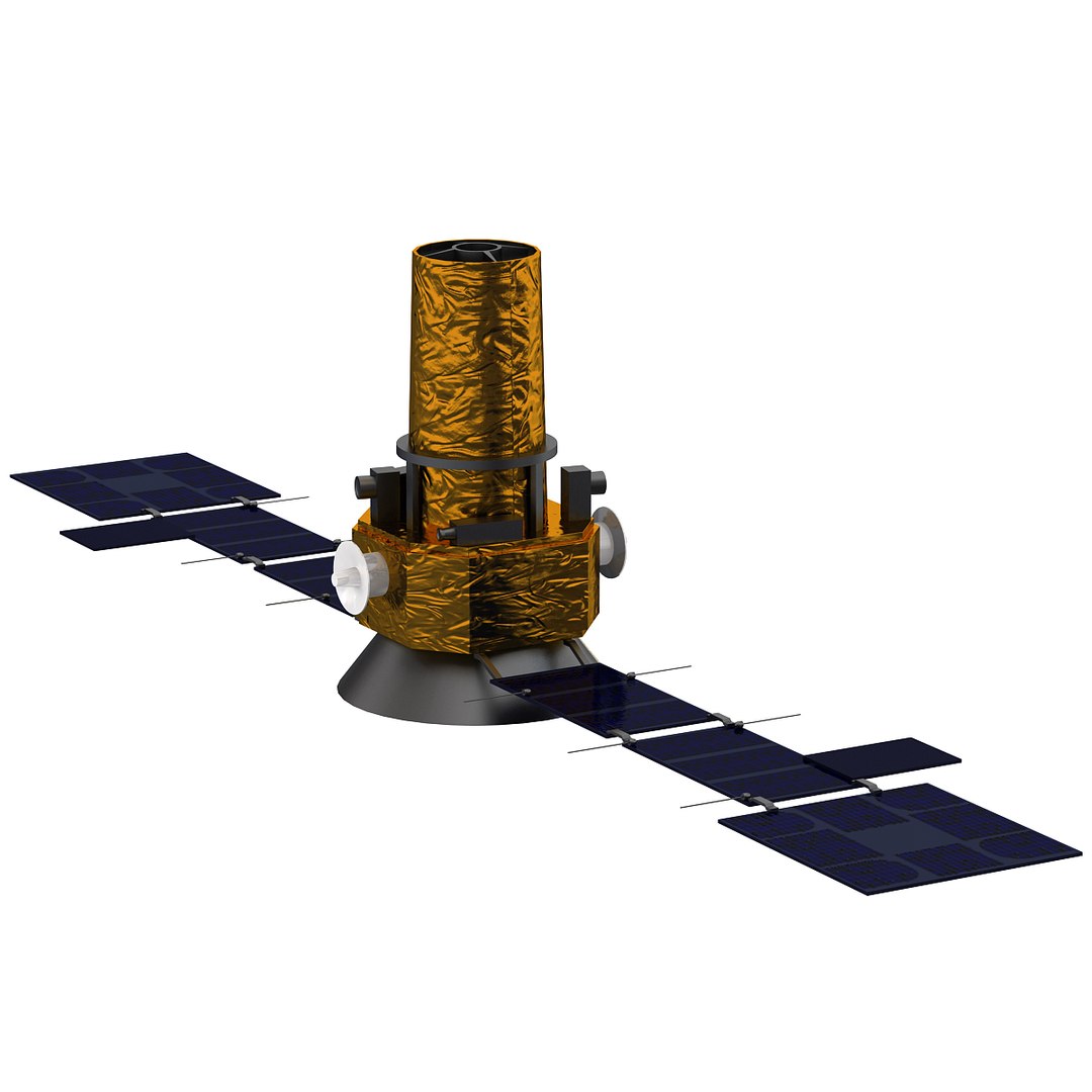 Air Force Research Satellite 3d Max