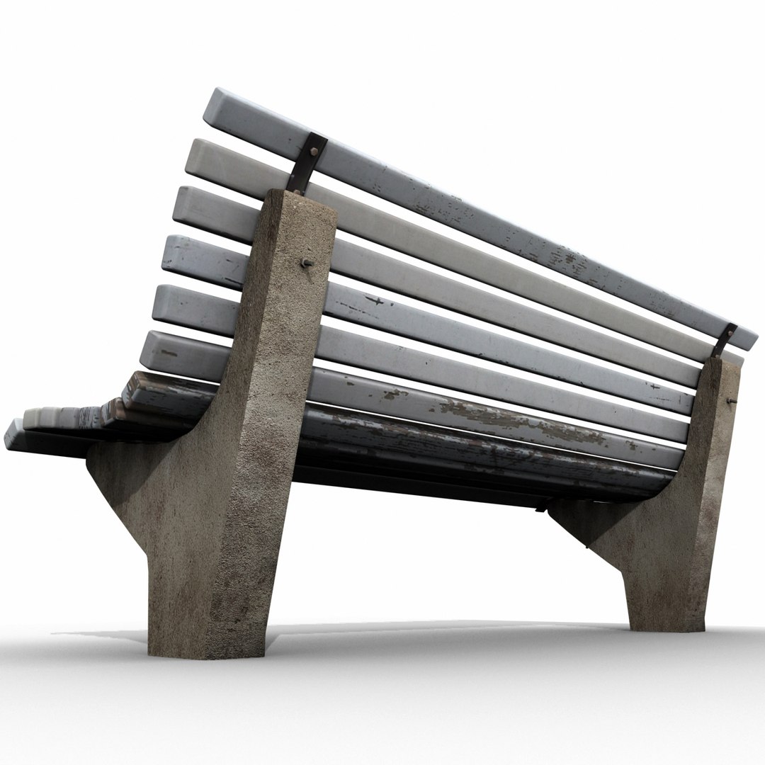 Old Park Bench 3ds