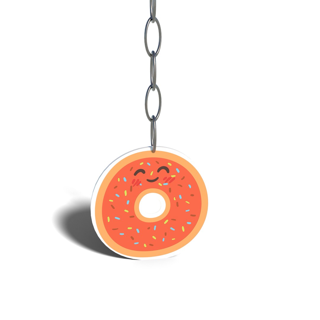 3D Model Donut Keychain - TurboSquid 2093514