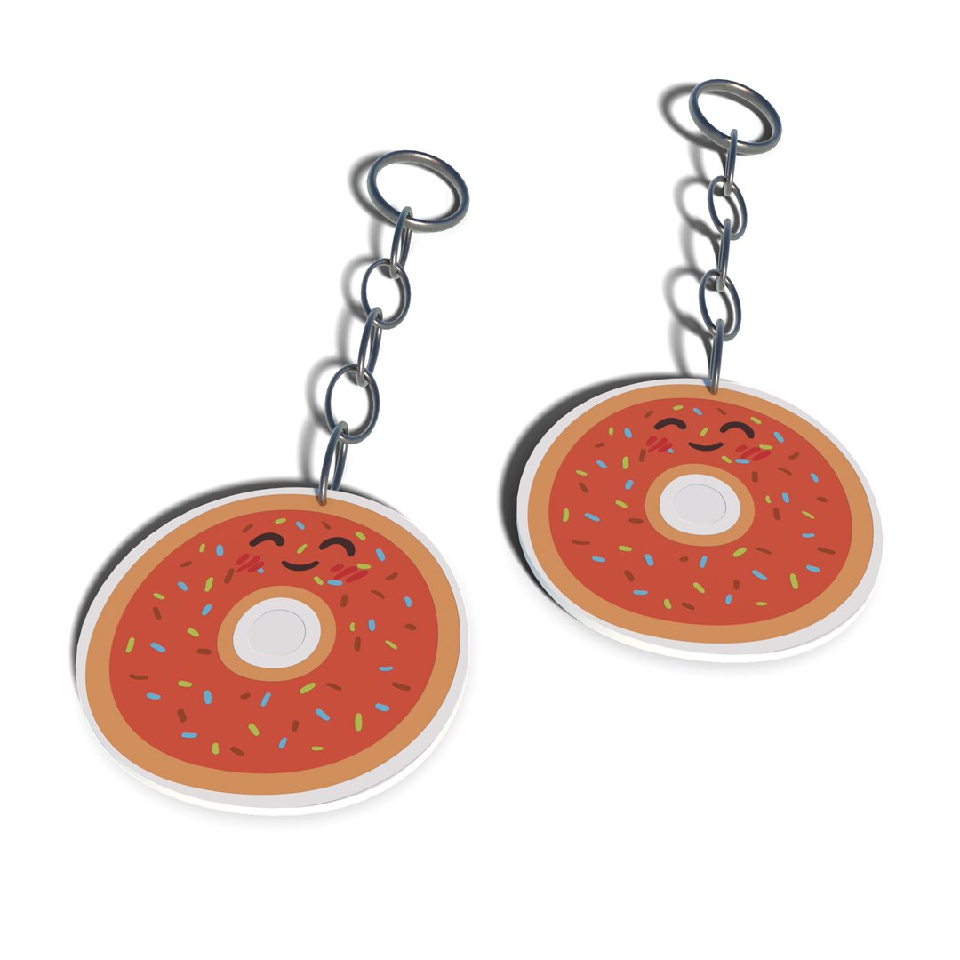 3D Model Donut Keychain - TurboSquid 2093514