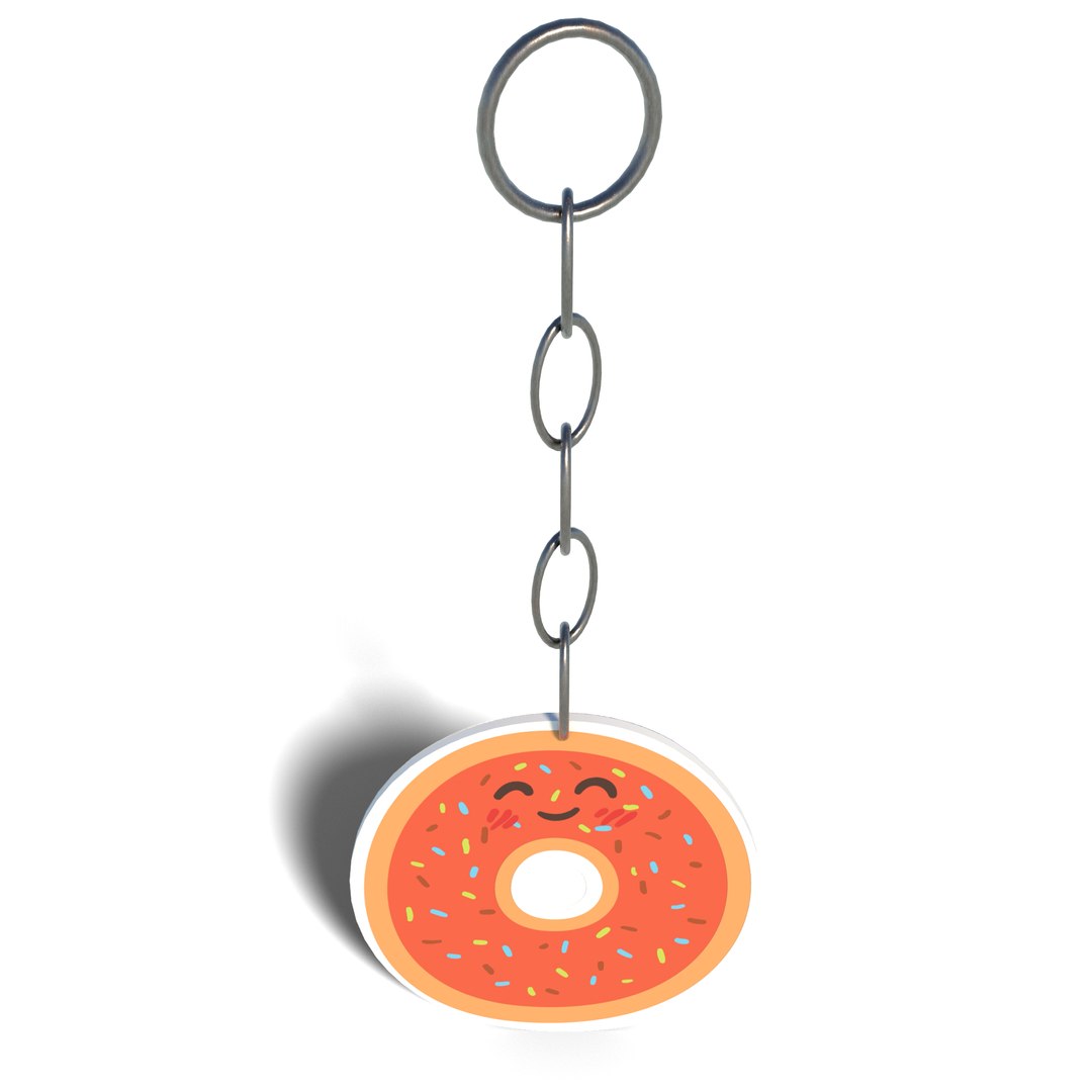 3D Model Donut Keychain - TurboSquid 2093514