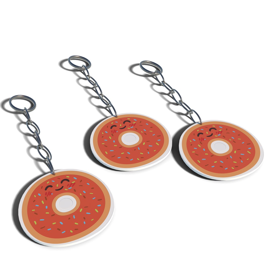 3D Model Donut Keychain - TurboSquid 2093514