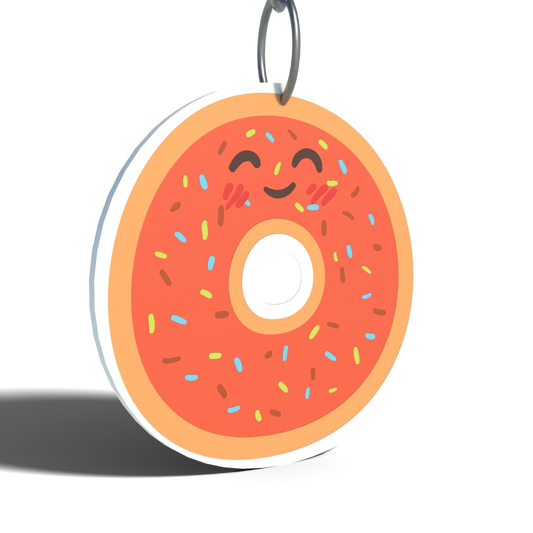 3D Model Donut Keychain - TurboSquid 2093514