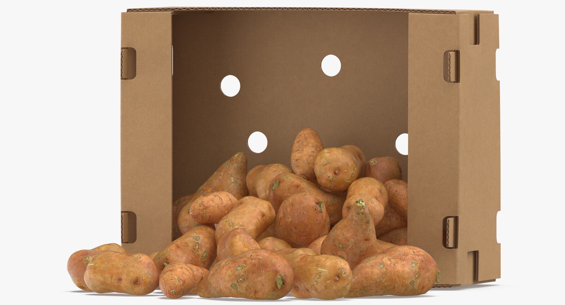 3D model cardboard display boxes spilled - TurboSquid 1550393