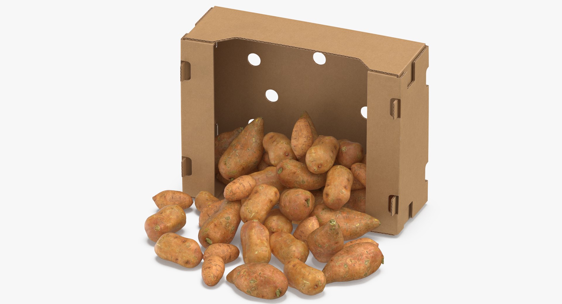 3D Model Cardboard Display Boxes Spilled - TurboSquid 1550393