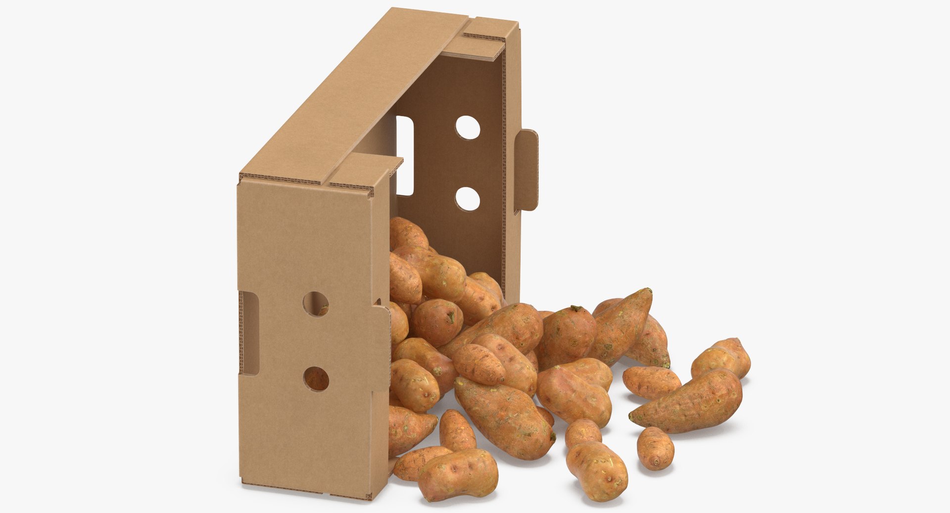 3D model cardboard display boxes spilled - TurboSquid 1550393