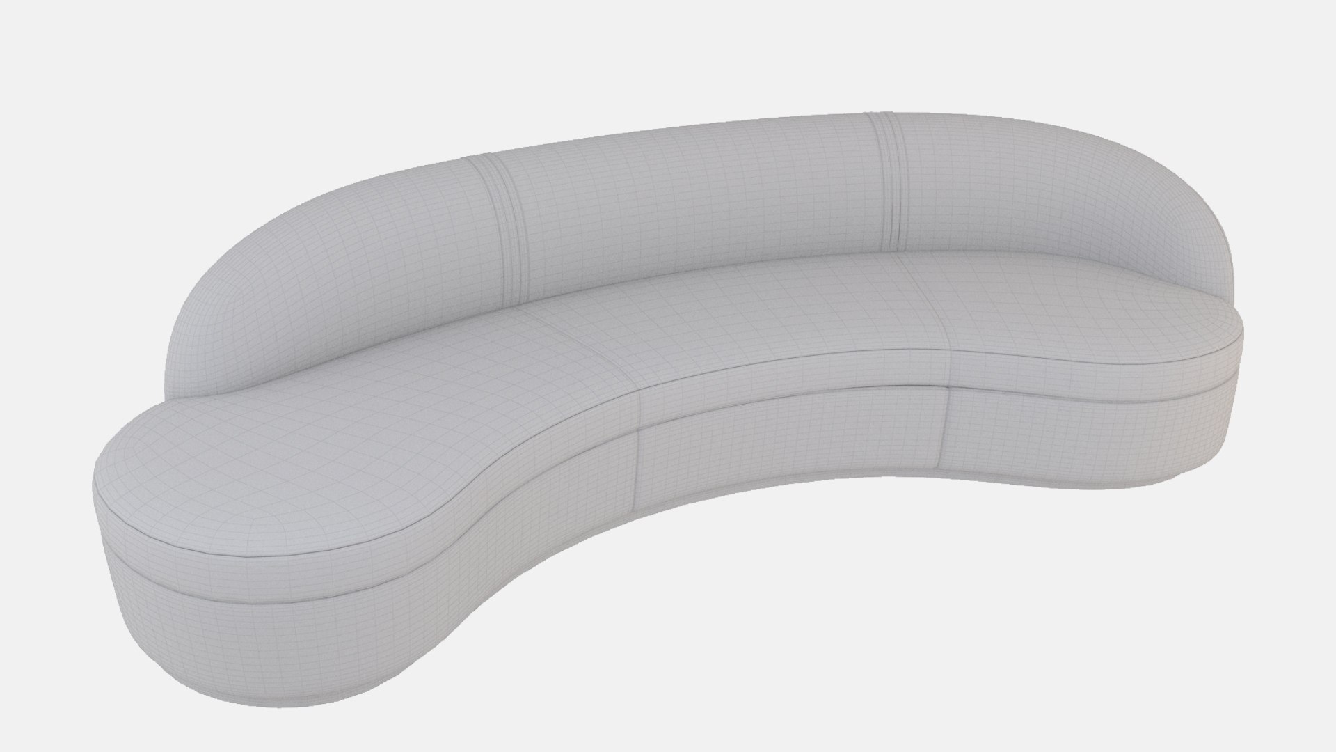 Curved Sofa 3D Model - TurboSquid 1972392