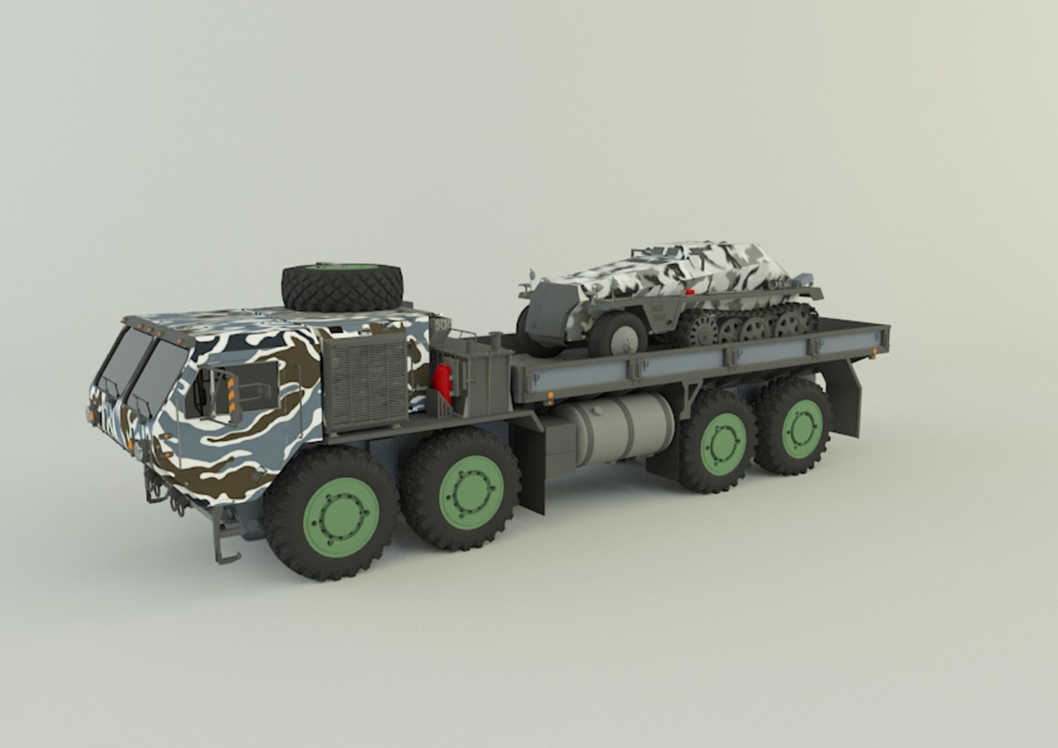 3D M 977 Hemtt Truck Replica SDKFZ 250 3D Model - TurboSquid 2065335