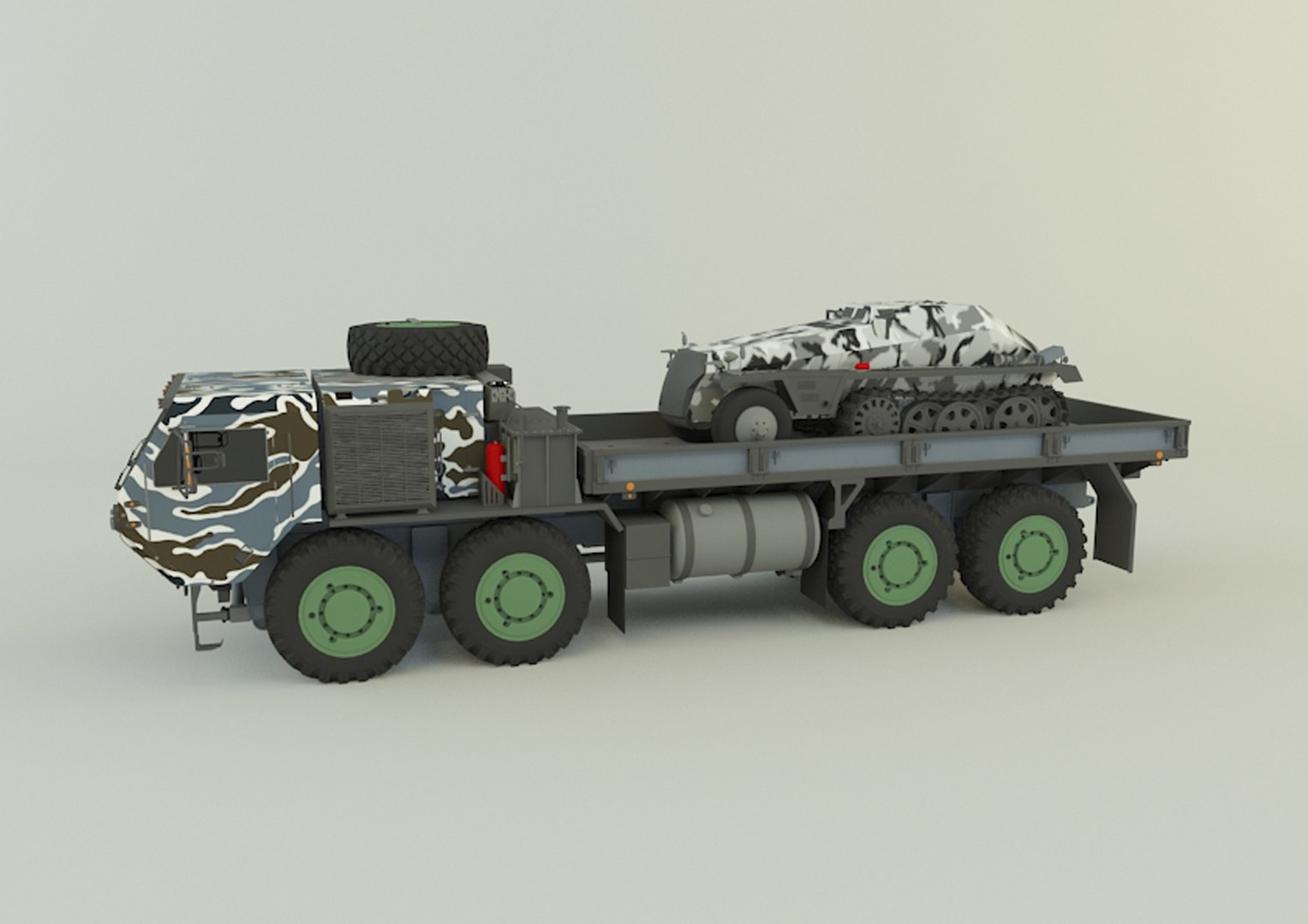 3D M 977 Hemtt Truck Replica SDKFZ 250 3D Model - TurboSquid 2065335