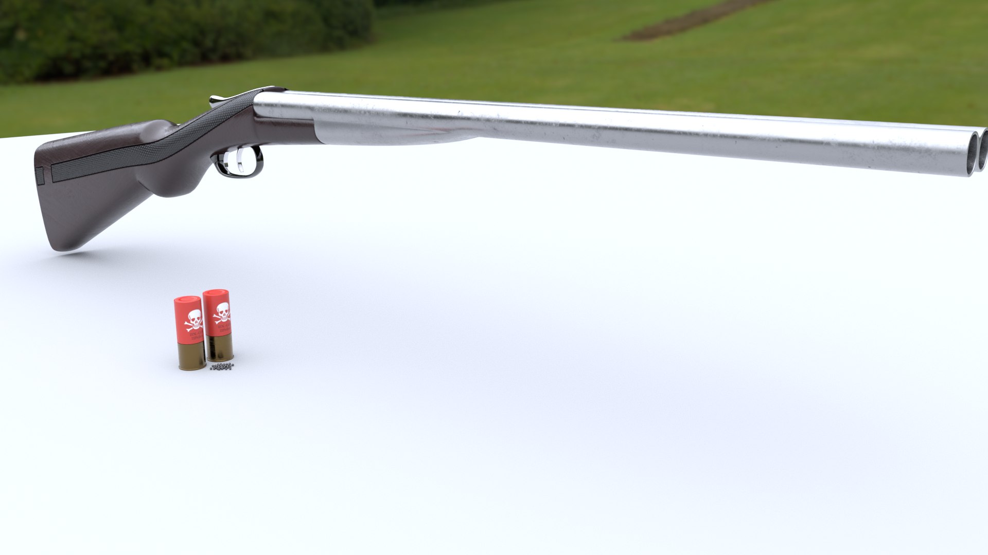 3D Double Barrel Shotgun Photorealistic Model - TurboSquid 1330850