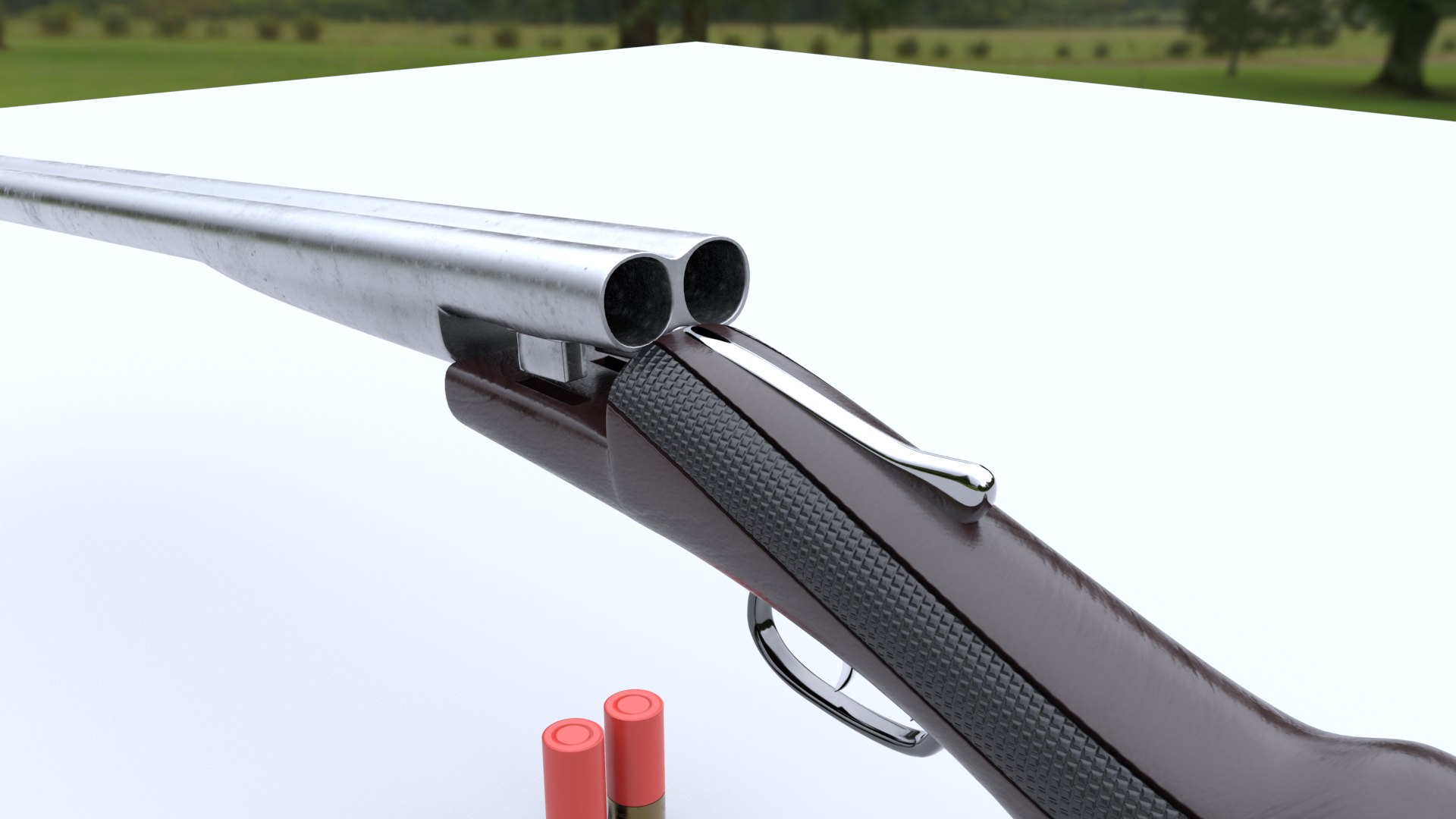 3D Double Barrel Shotgun Photorealistic Model - TurboSquid 1330850