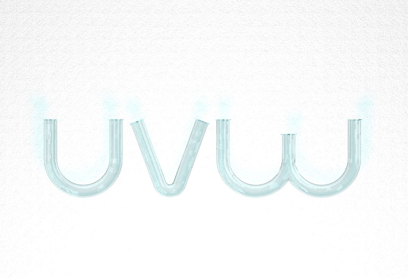 Uvw Glass Tube Font 3D Model - TurboSquid 1547159
