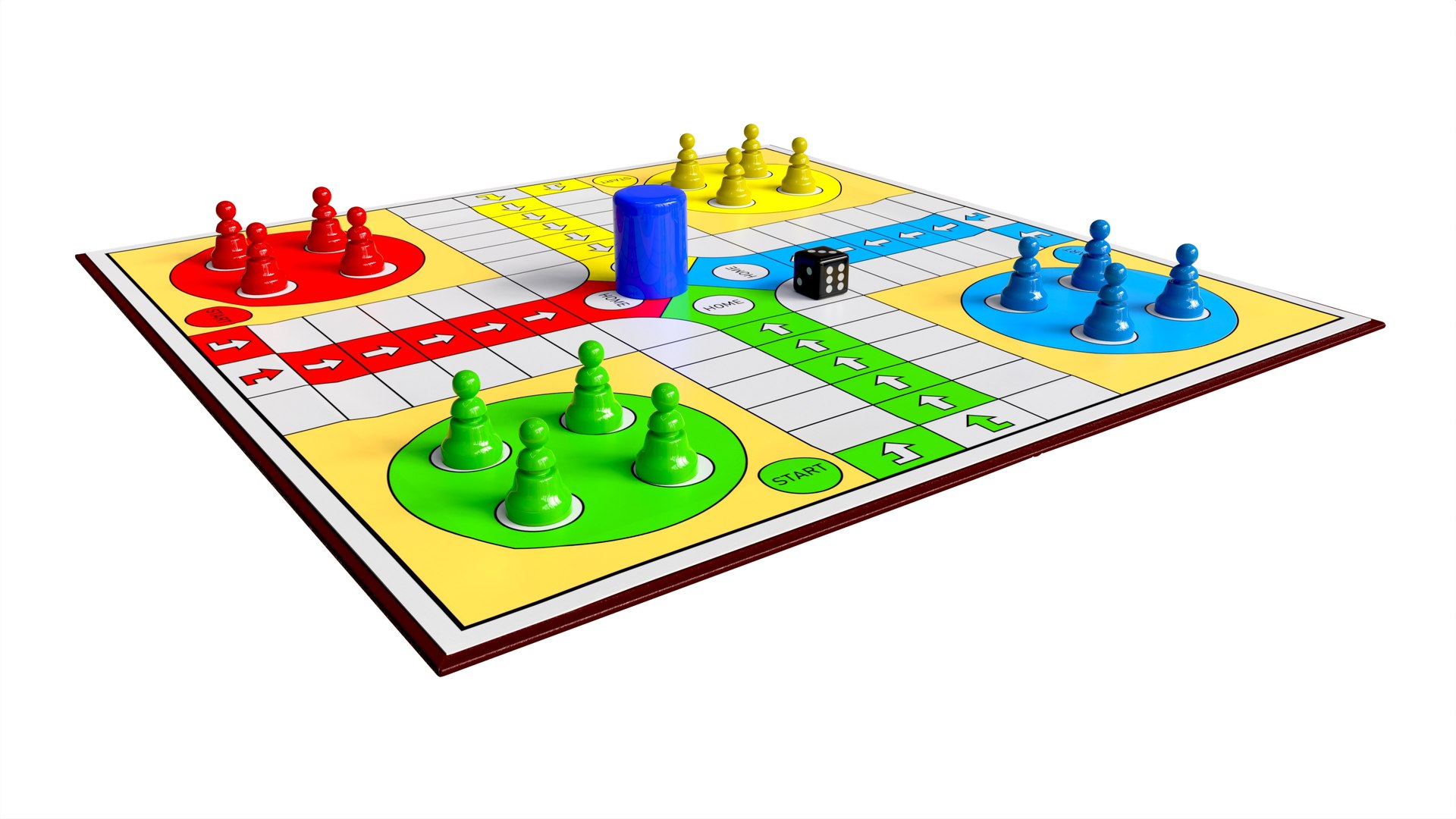 Ludo Traditional Table Board Strategy Game 3D - TurboSquid 2166651