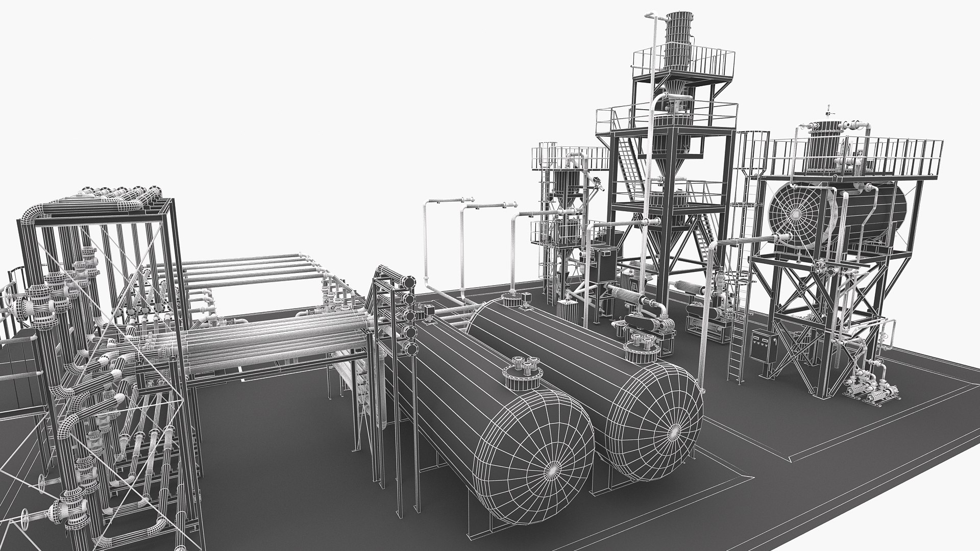 3D Industrial Factory Model - TurboSquid 1667592