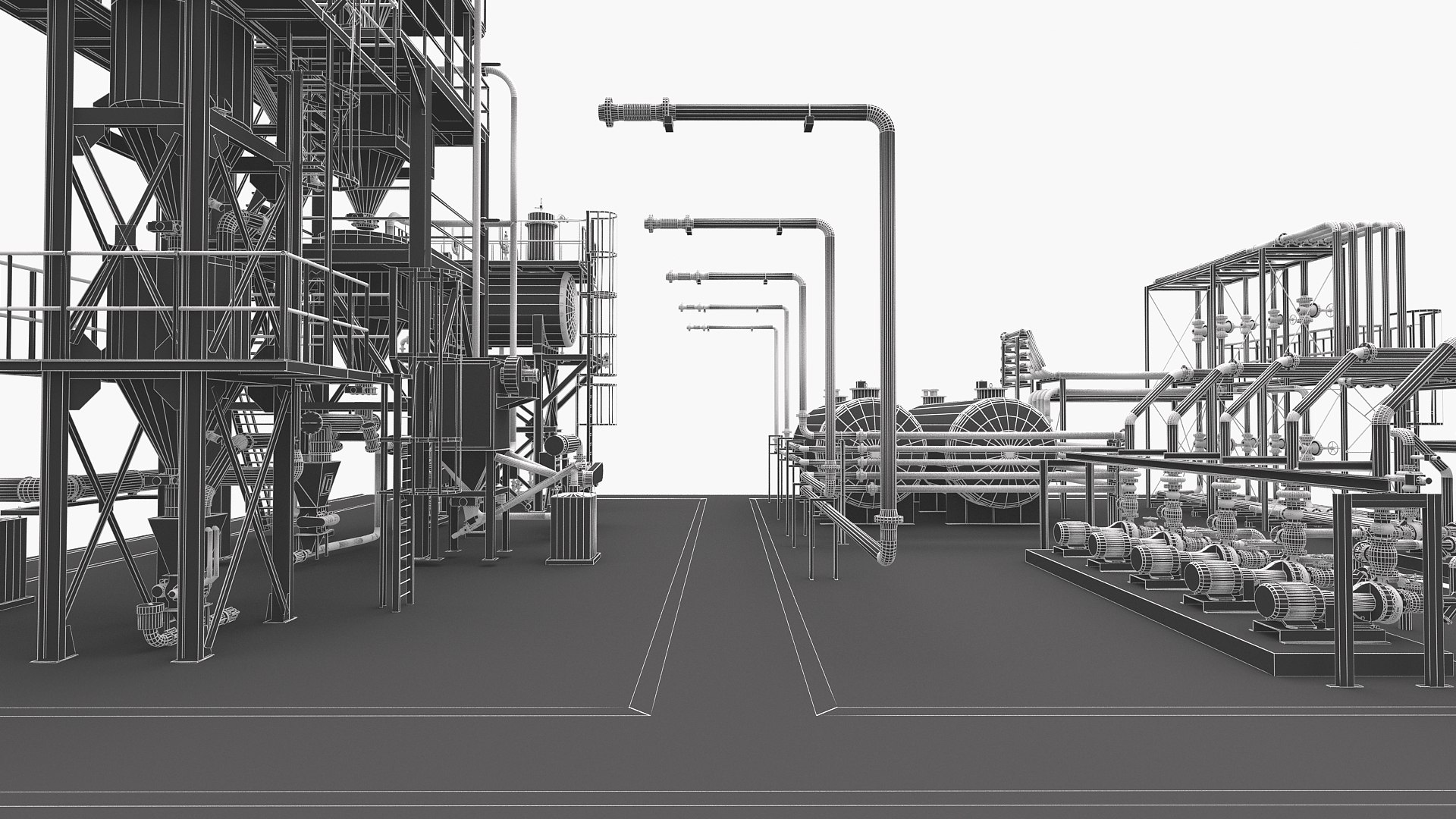 3D Industrial Factory Model - TurboSquid 1667592