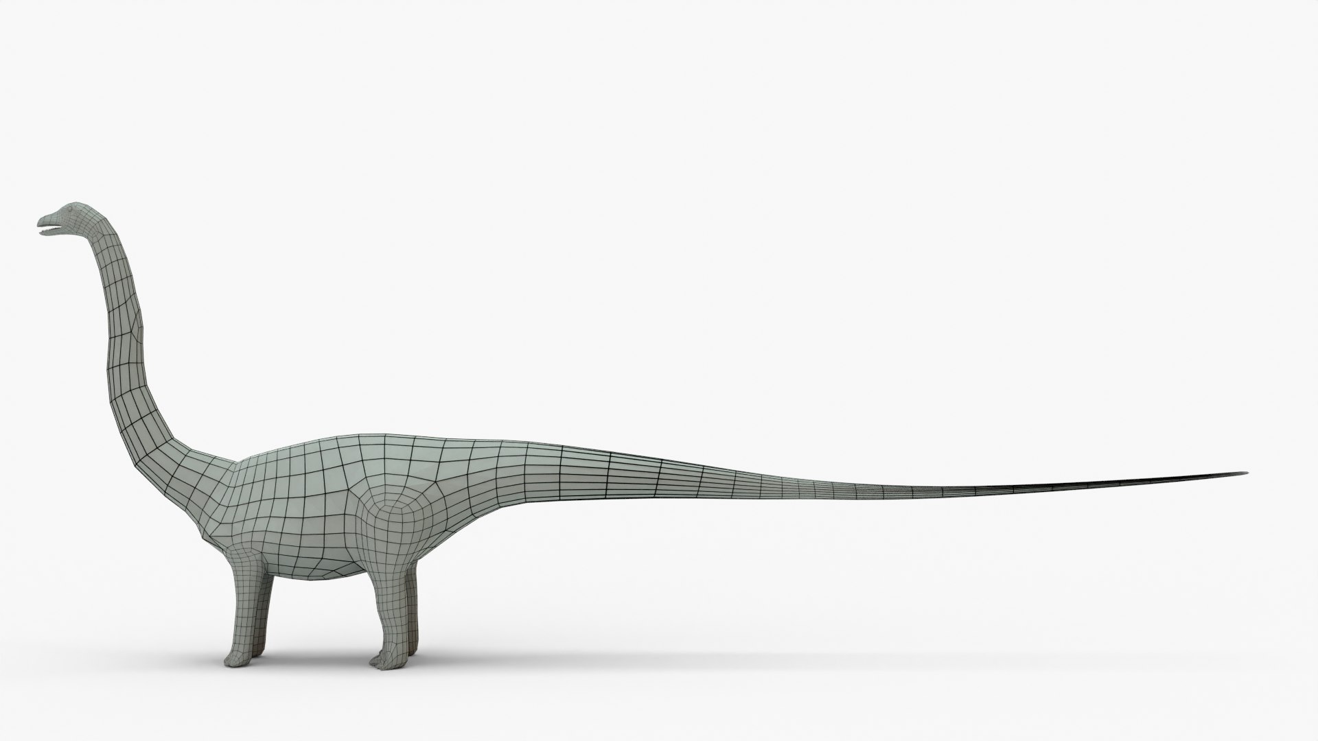 Diplodocus Rigged Basemesh 3D model - TurboSquid 2134183