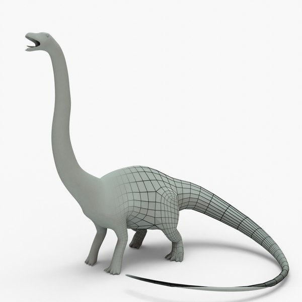 Diplodocus Rigged Basemesh Modelo 3D - TurboSquid 2134183
