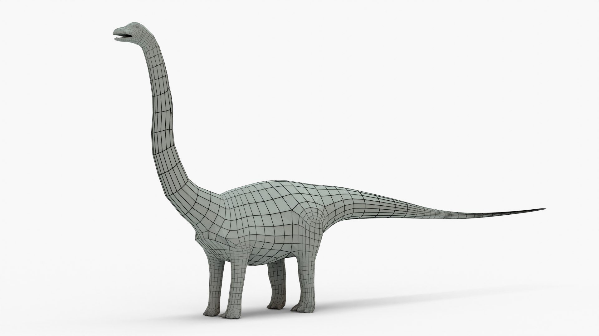 Diplodocus Rigged Basemesh 3D model - TurboSquid 2134183