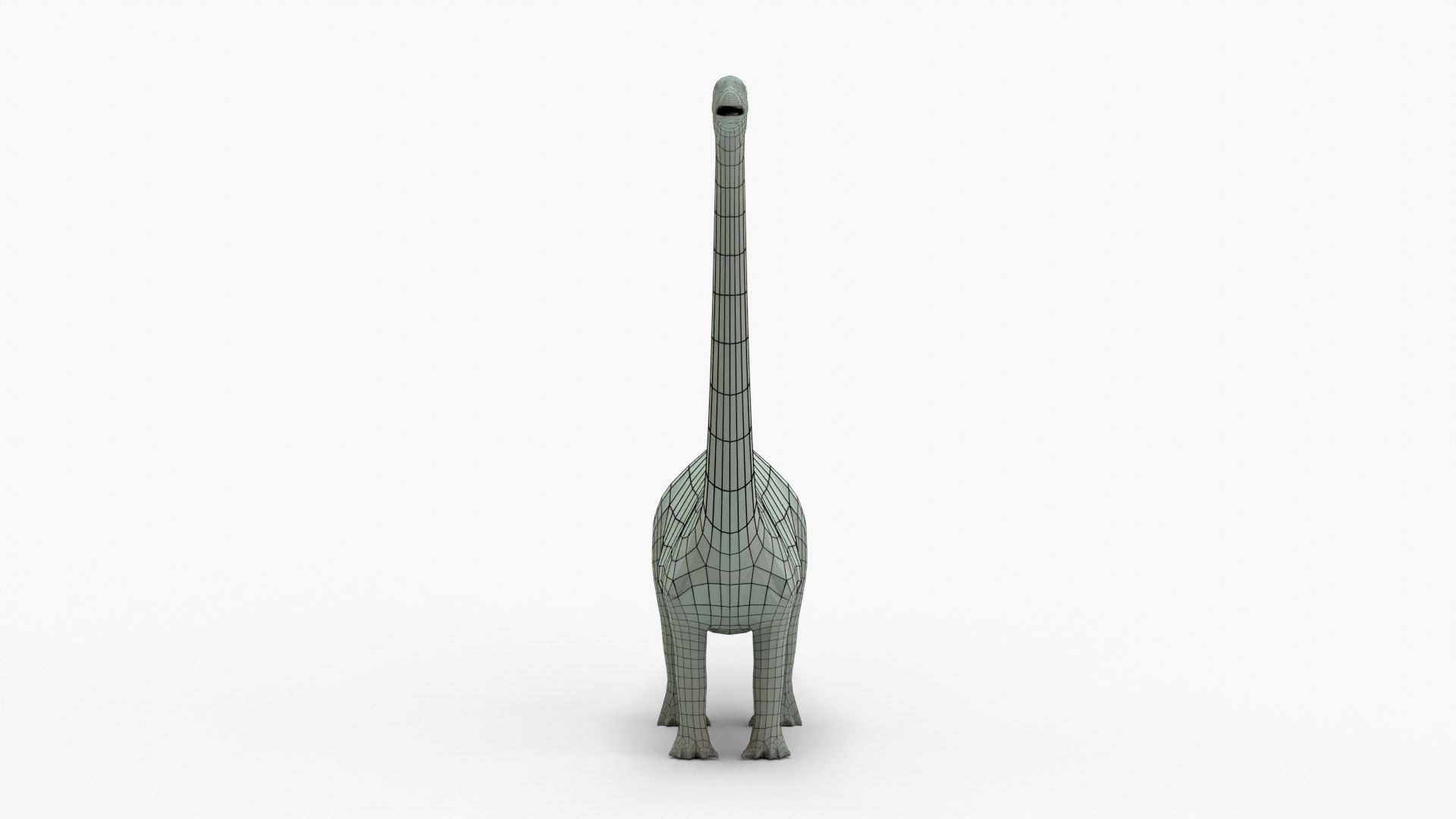 Diplodocus Rigged Basemesh 3D model - TurboSquid 2134183