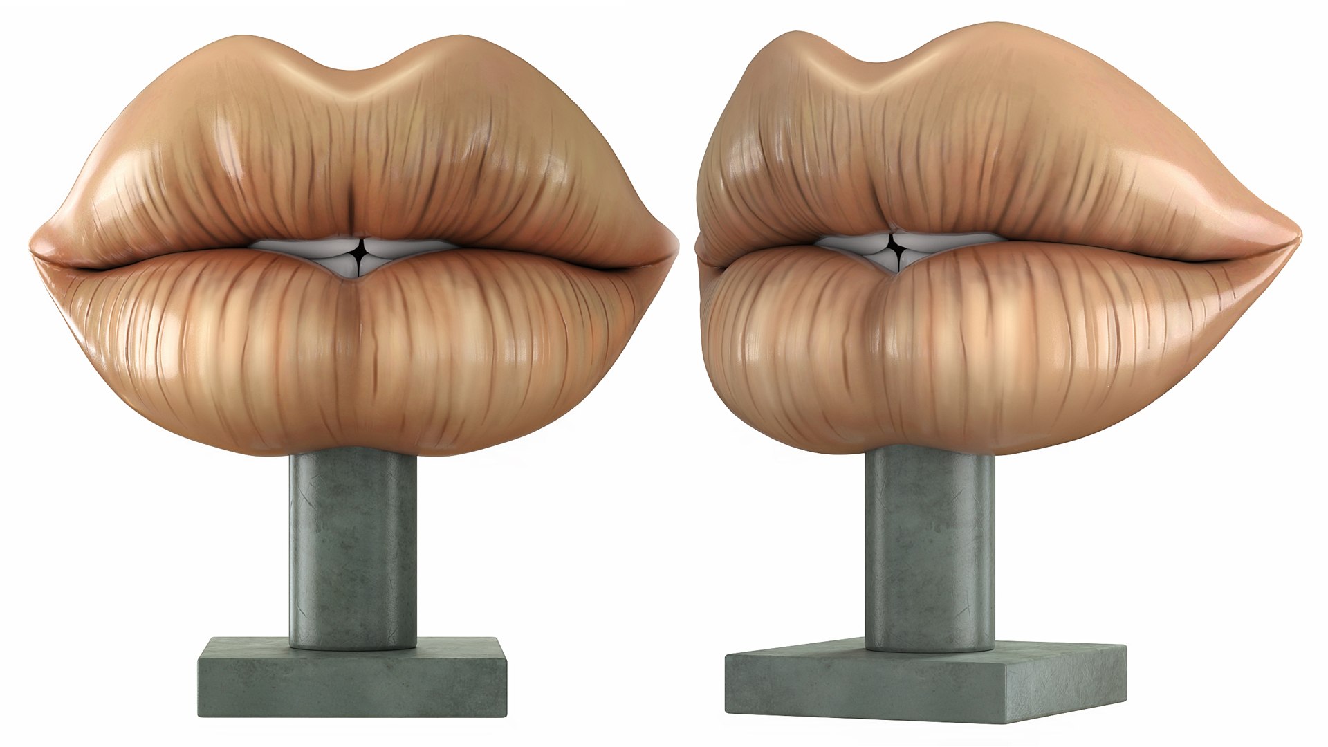 Lips Figurine 3D Model - TurboSquid 2214391
