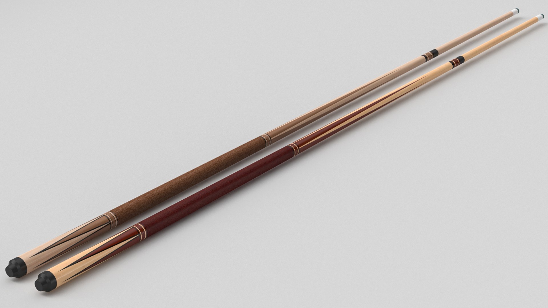 Billiards Balls And Cue Sticks 3D Model - TurboSquid 1989828