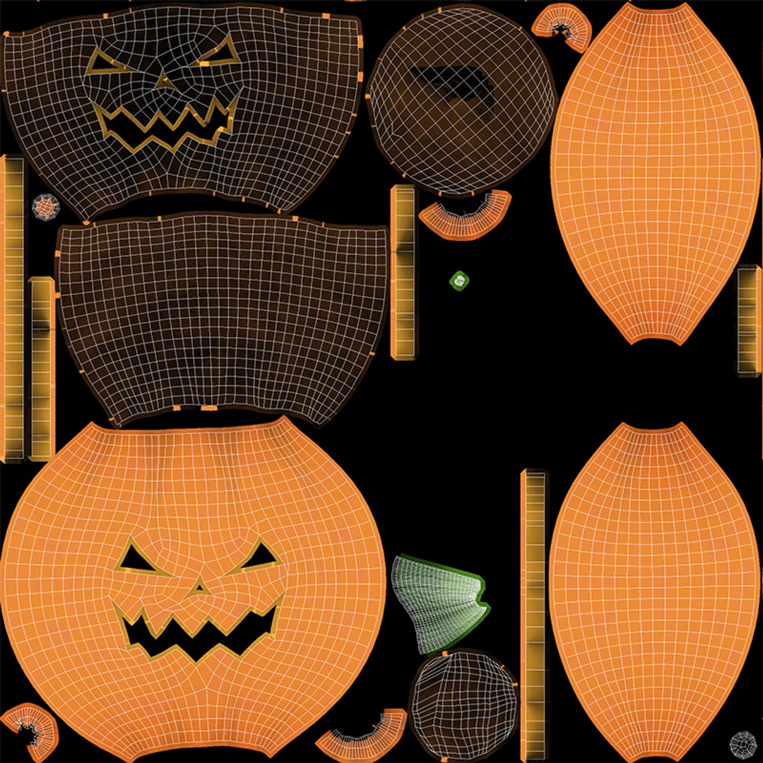 3D Jack-o-lantern Halloween pumpkin - TurboSquid 1792331