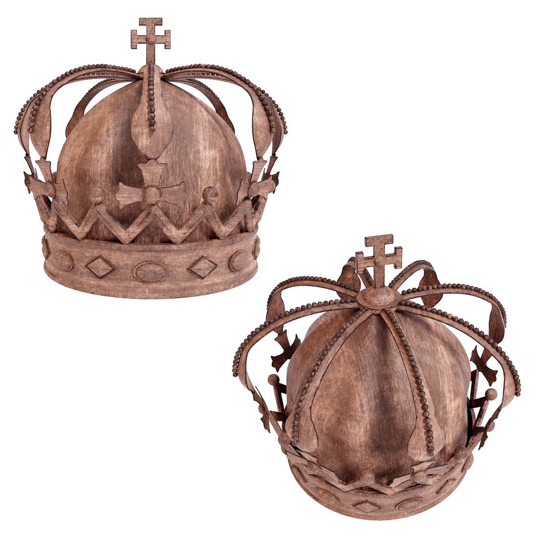 3D Royal Wooden Crown 3d Model Model - TurboSquid 1953834