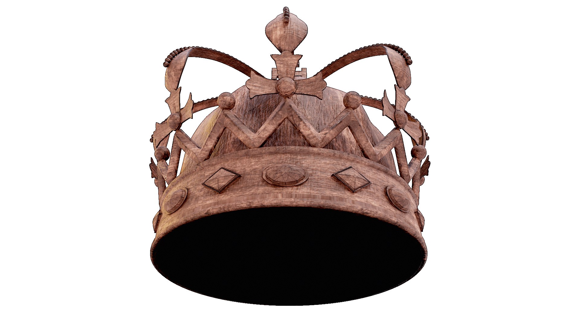 3D Royal Wooden Crown 3d Model Model - TurboSquid 1953834