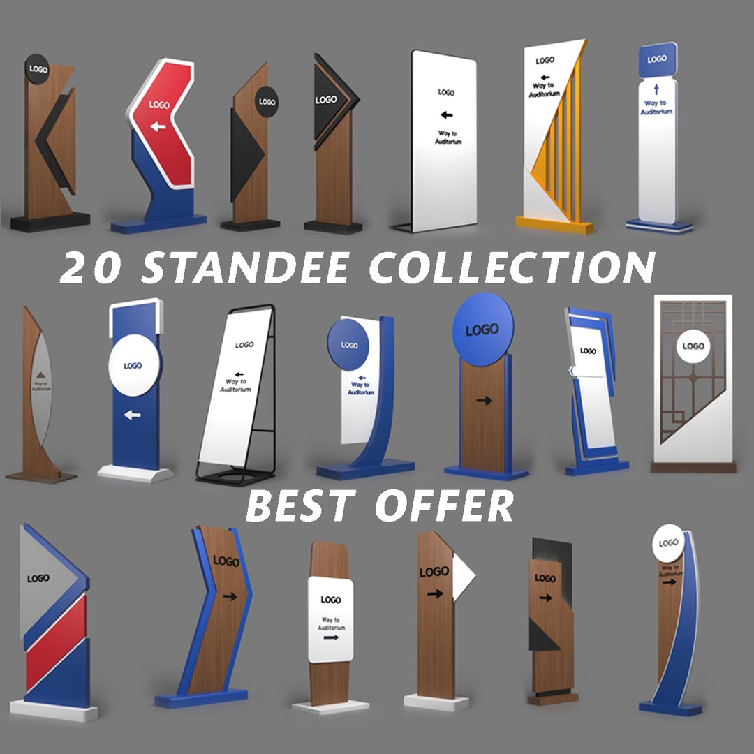 Standee 3D model - TurboSquid 2017679