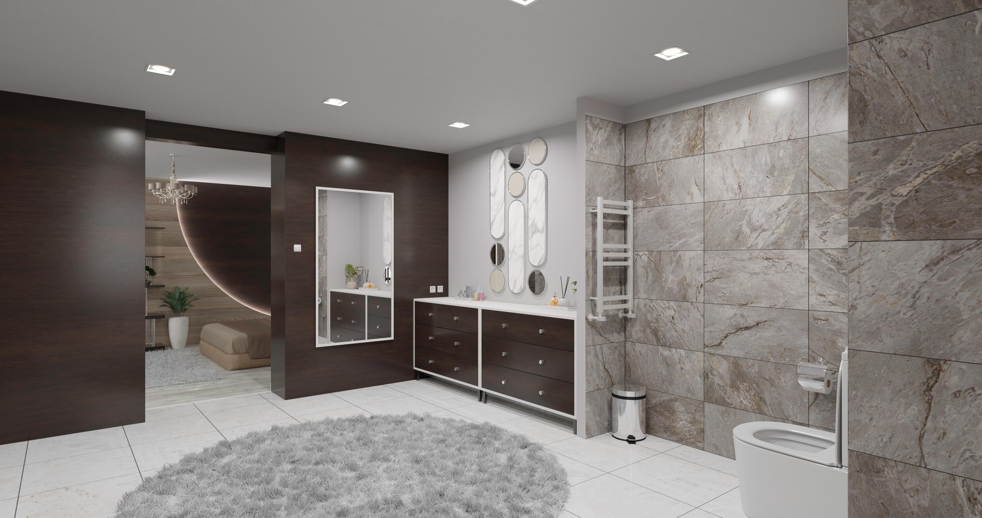 Modern Bathroom Model - TurboSquid 2290940