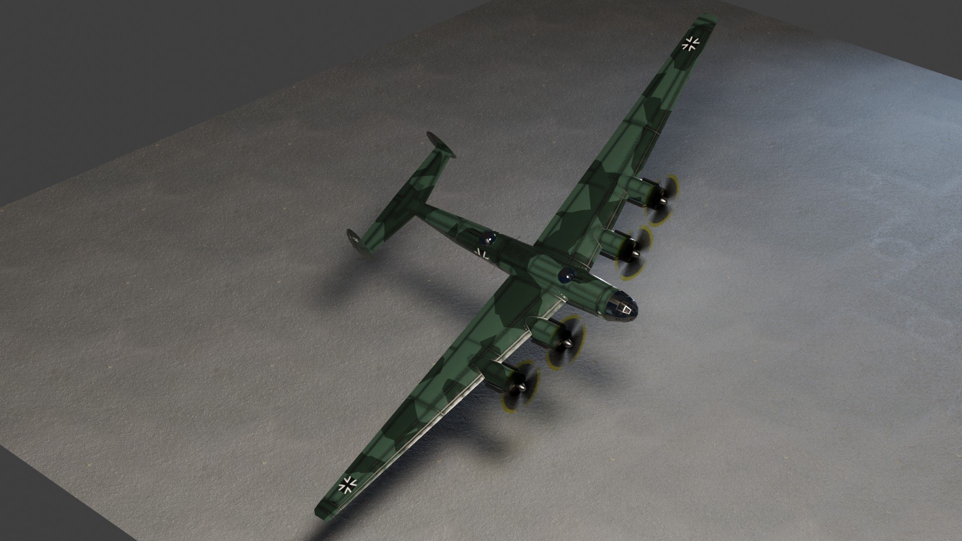 3D Messerschmitt ME-264 Amerika Bomber WW2 Bomber - TurboSquid 1906962