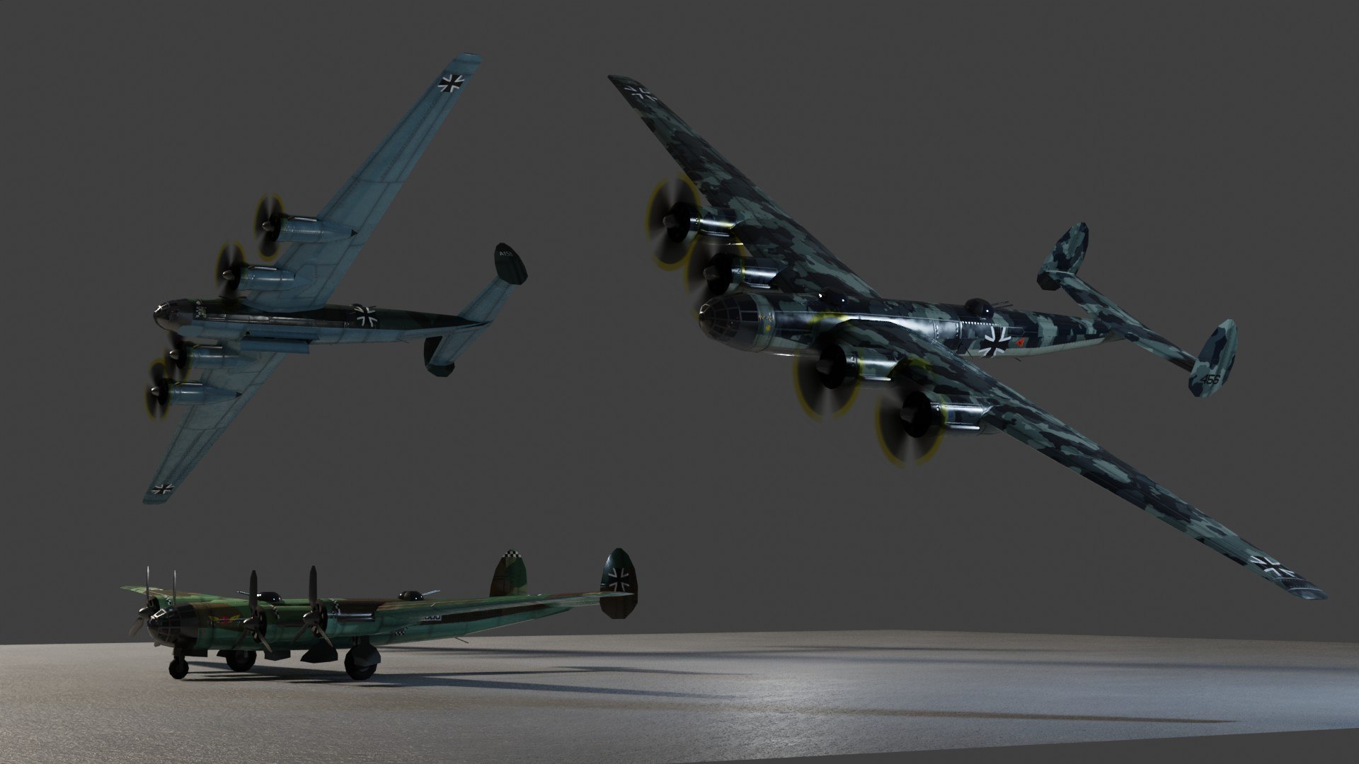 3D Messerschmitt ME-264 Amerika Bomber WW2 Bomber - TurboSquid 1906962