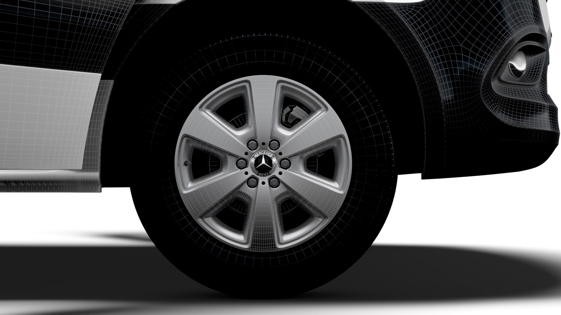 3D Model Mercedes Benz Sprinter L1H2 FWD HQ Interior 2025 - TurboSquid ...