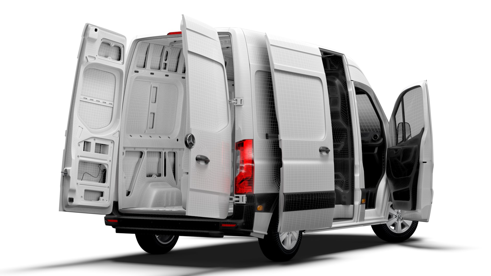 3D Model Mercedes Benz Sprinter L1H2 FWD HQ Interior 2025 - TurboSquid ...