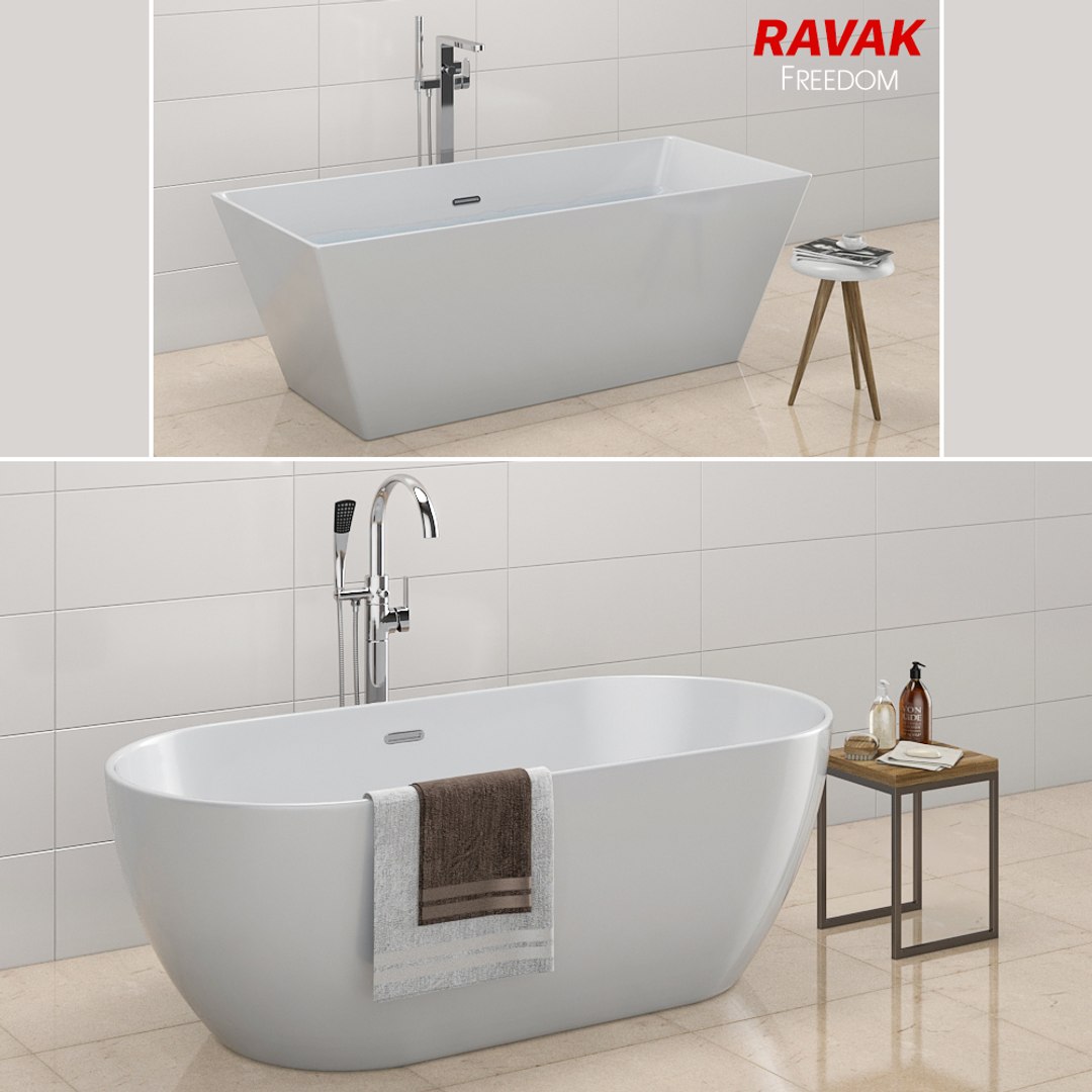 Bath Ravak Freedom 3D Model - TurboSquid 1272565