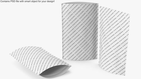 Zipper white paper bags 3D model - TurboSquid 1713944