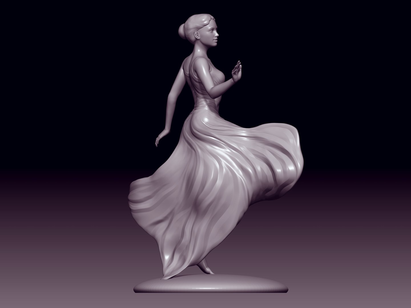 3D Dance - Ballerina 3d Printing - TurboSquid 2307382