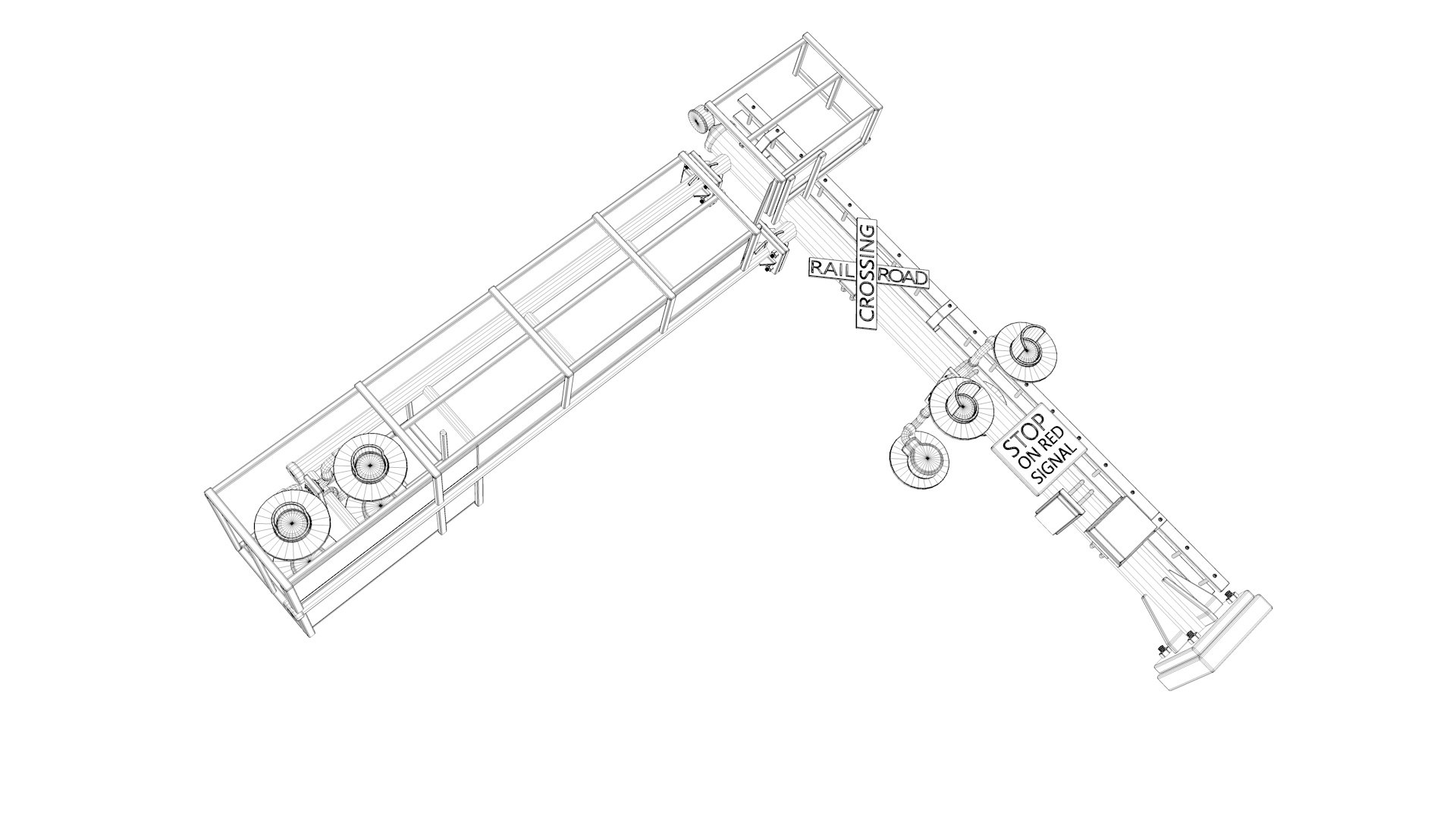 3D Railway Signal Overhead Model - TurboSquid 1993425