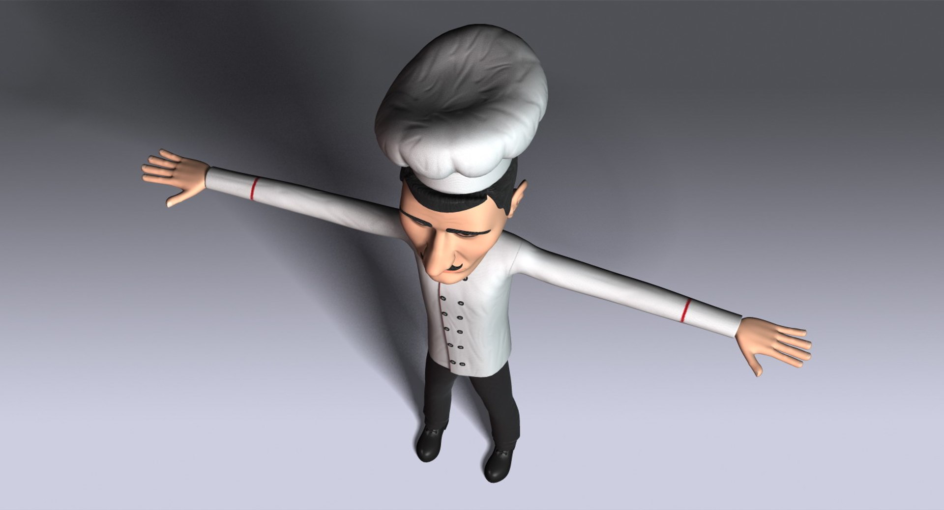 3D cartoon chef 3 character - TurboSquid 1354286