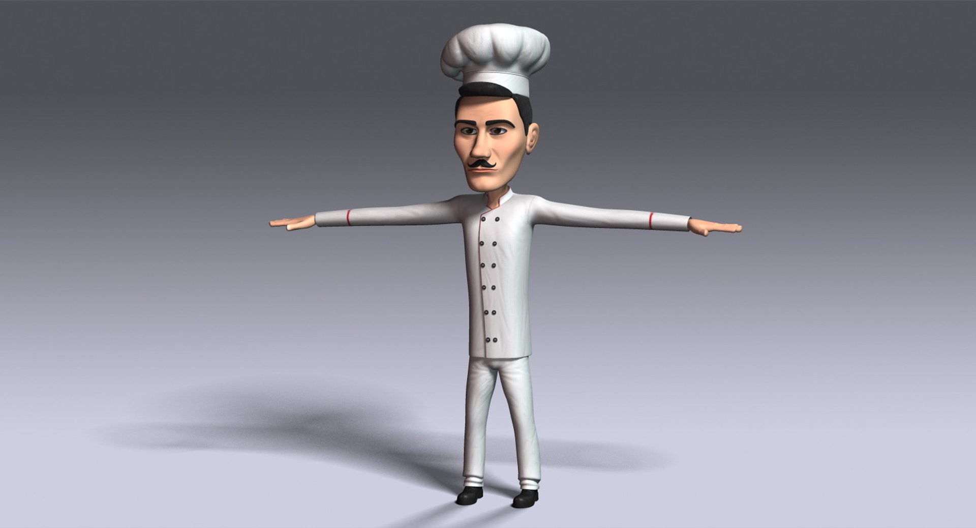 3D cartoon chef 3 character - TurboSquid 1354286