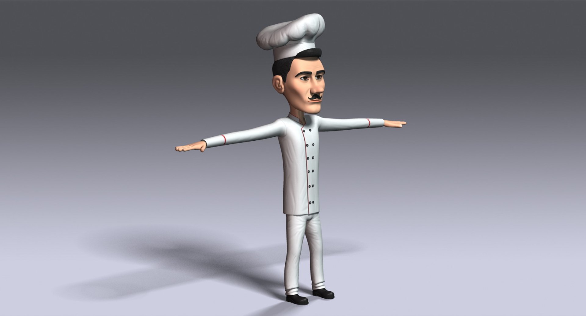 3D cartoon chef 3 character - TurboSquid 1354286
