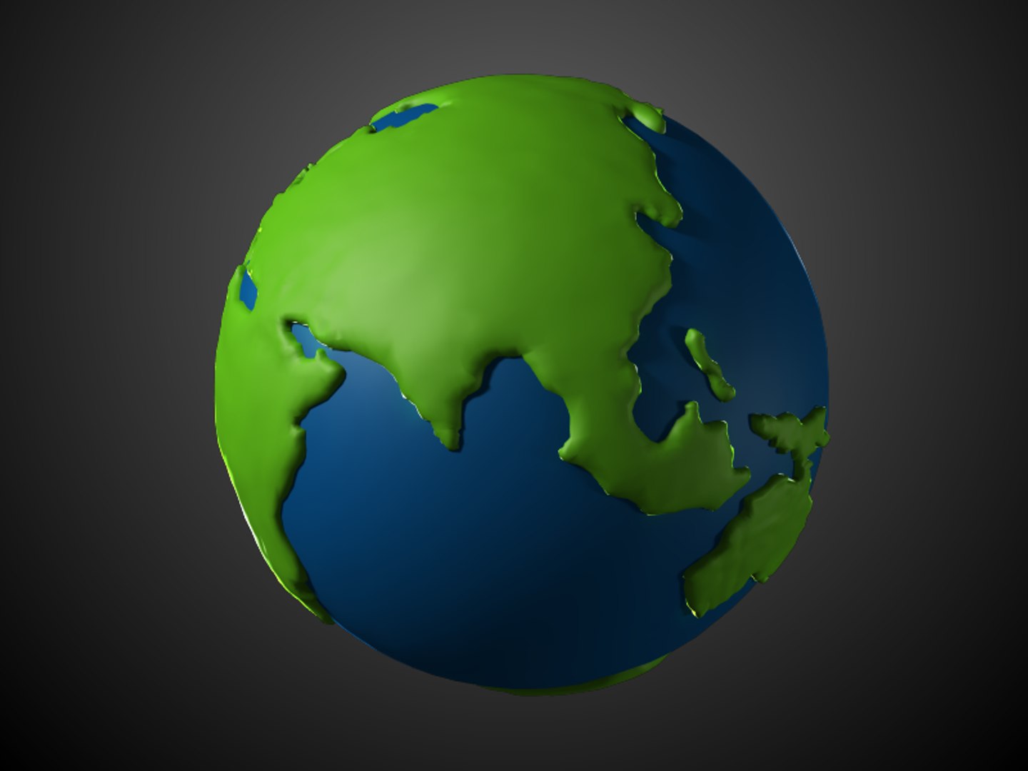 Cartoon Earth 3d Max