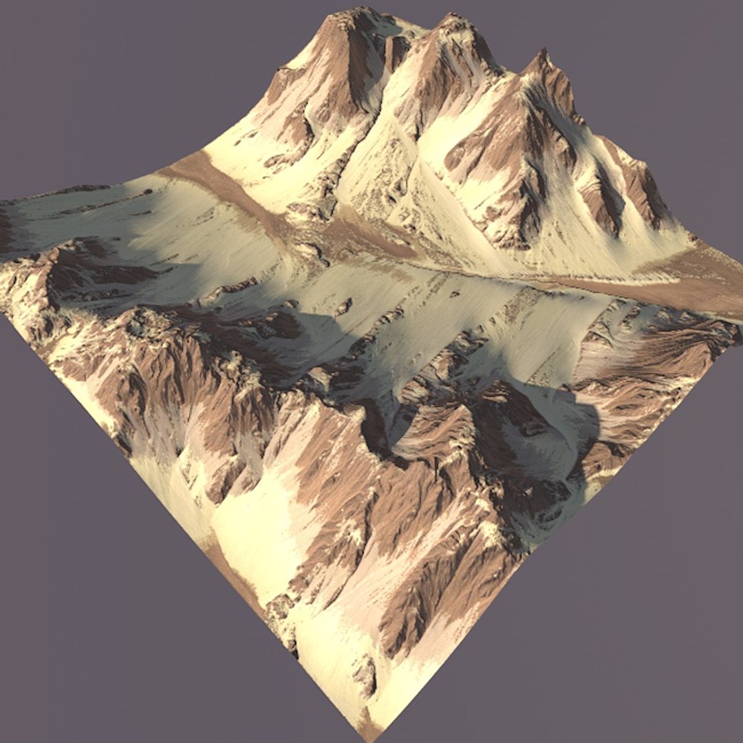 3d Model Mountain Maps Terrain