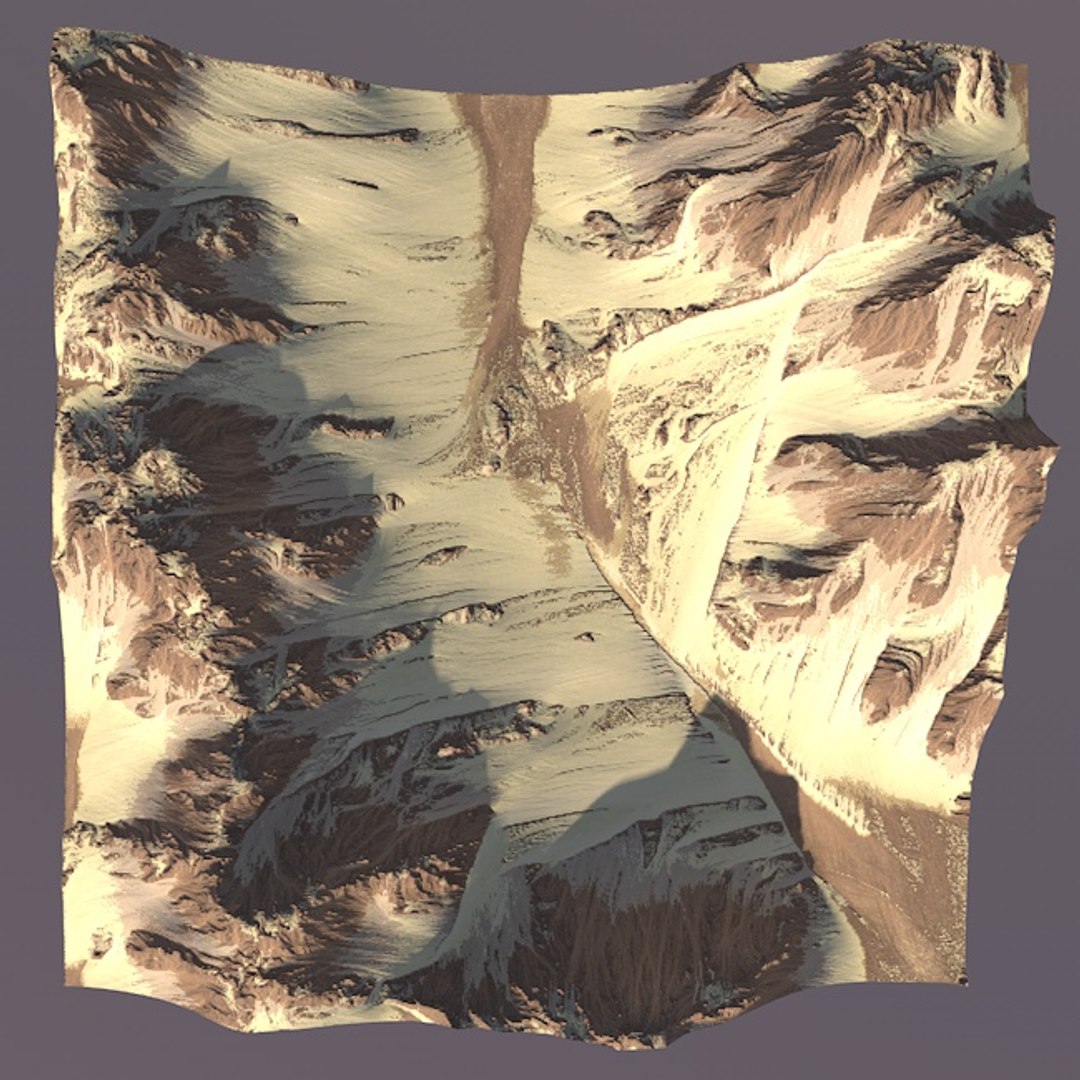 3d Model Mountain Maps Terrain