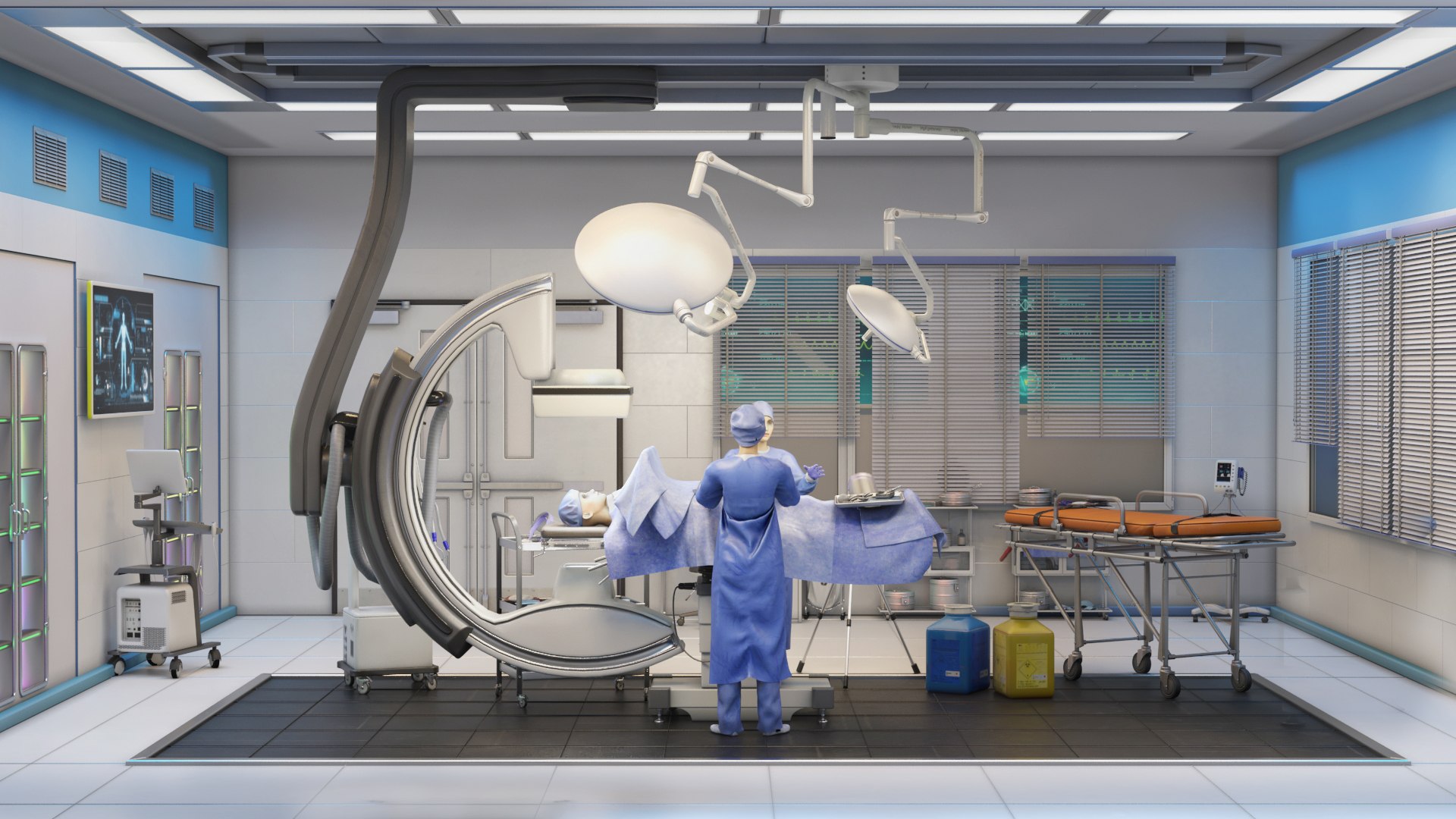 3D Surgery Room - TurboSquid 1690849