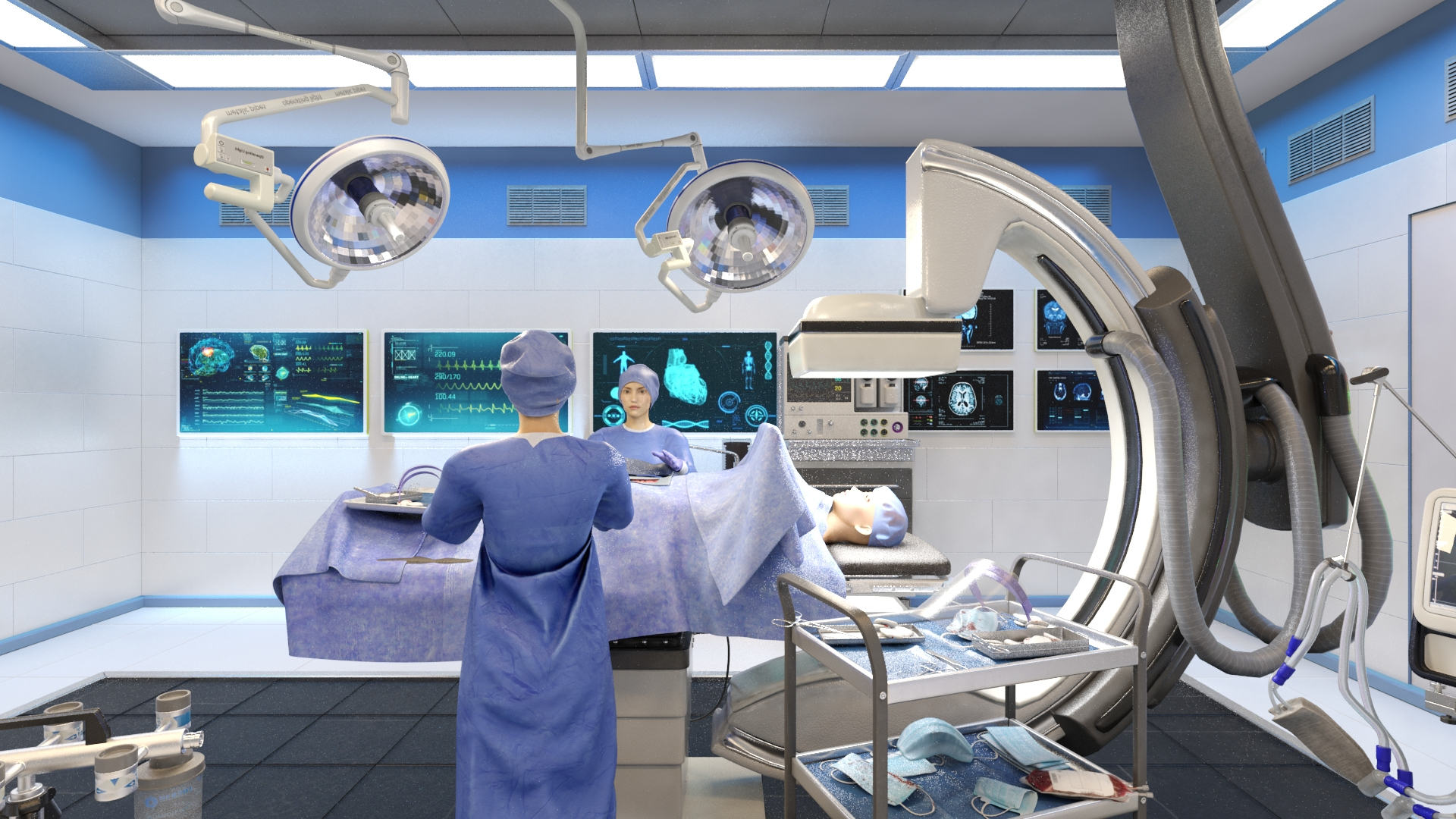 3D Surgery Room - TurboSquid 1690849