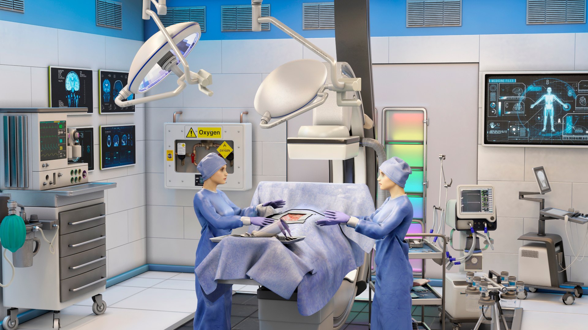 3D Surgery Room - TurboSquid 1690849