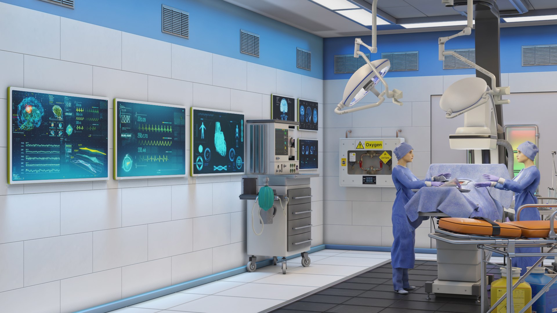 3D Surgery Room - TurboSquid 1690849