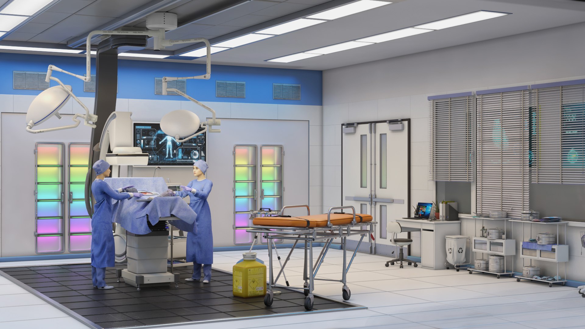 3D Surgery Room - TurboSquid 1690849